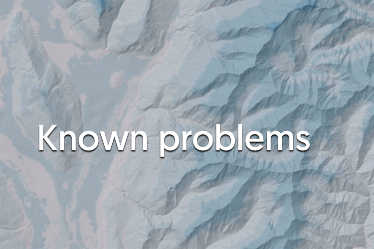 Known problems » Manaaki Whenua