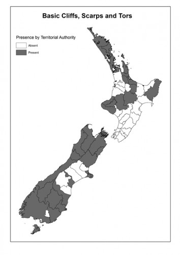 Basic cliffs, scarps and tors » Manaaki Whenua