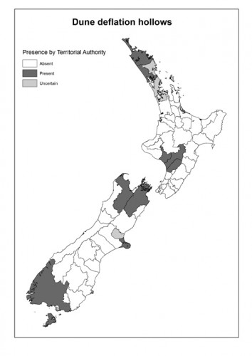 Dune deflation hollows » Manaaki Whenua